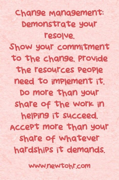 Change Management - Steps To Follow - New To HR